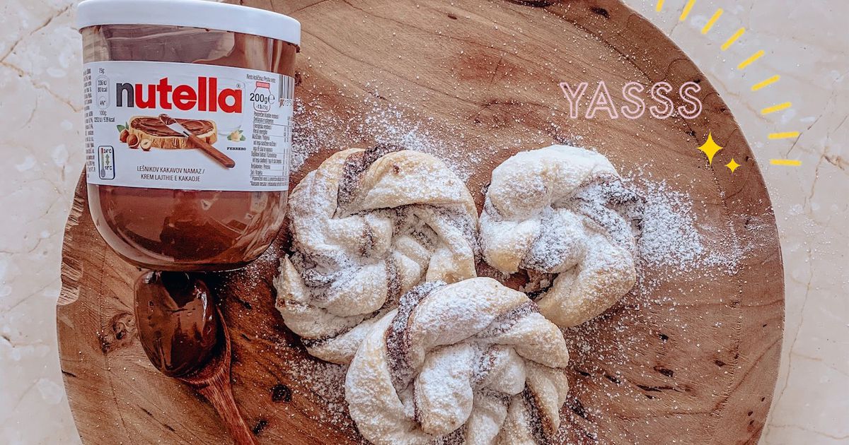 Recept: Slastne Nutelline rolice iz le DVEH sestavin - Cosmopolitan.si