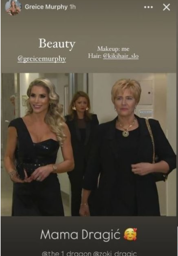 Dragićeva srčna izbranka Greice objavila fotografijo z njegovo mamo in ...
