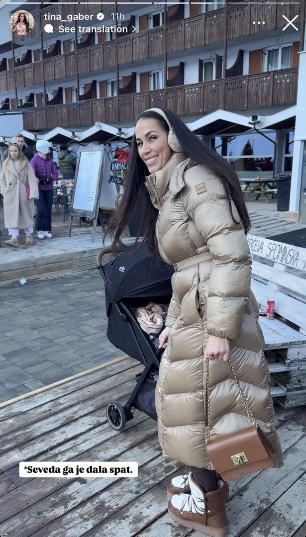 Našle smo prečudovito torbico, katero je Tina Gaber izbrala za vikend ...