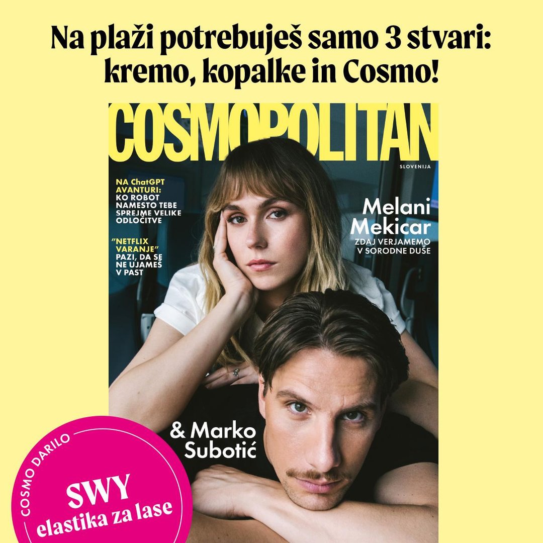 Kdo je moški, ki je stopil z Melani Mekicar pred objektiv in krasi našo novo Cosmopolitan ...